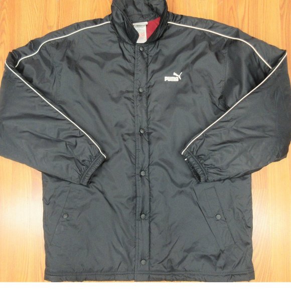 Puma | Jackets & Coats | Vtg Puma Nylon Button Down Coat Jacket Xlarge ...